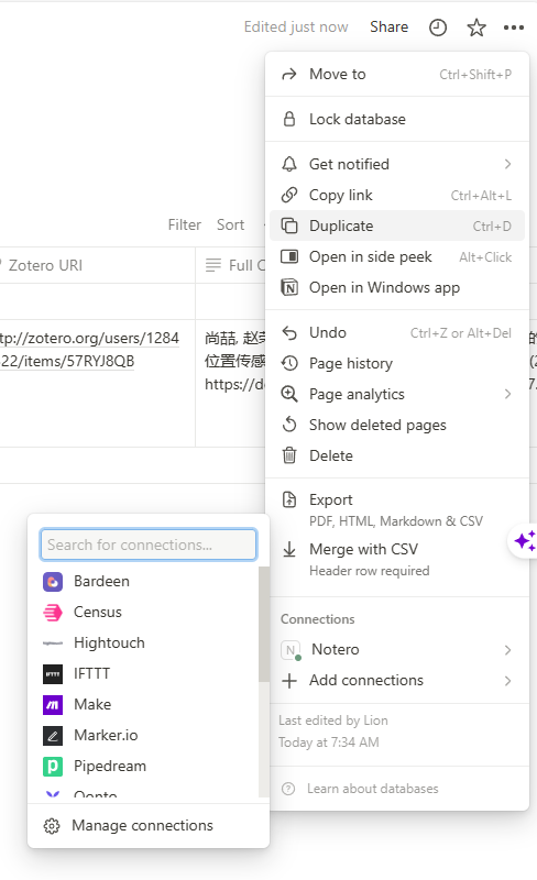 阿环 的想法 Notero找不到数据库的解决办法 Notion和zotero同步数据出现notero Could Not Find