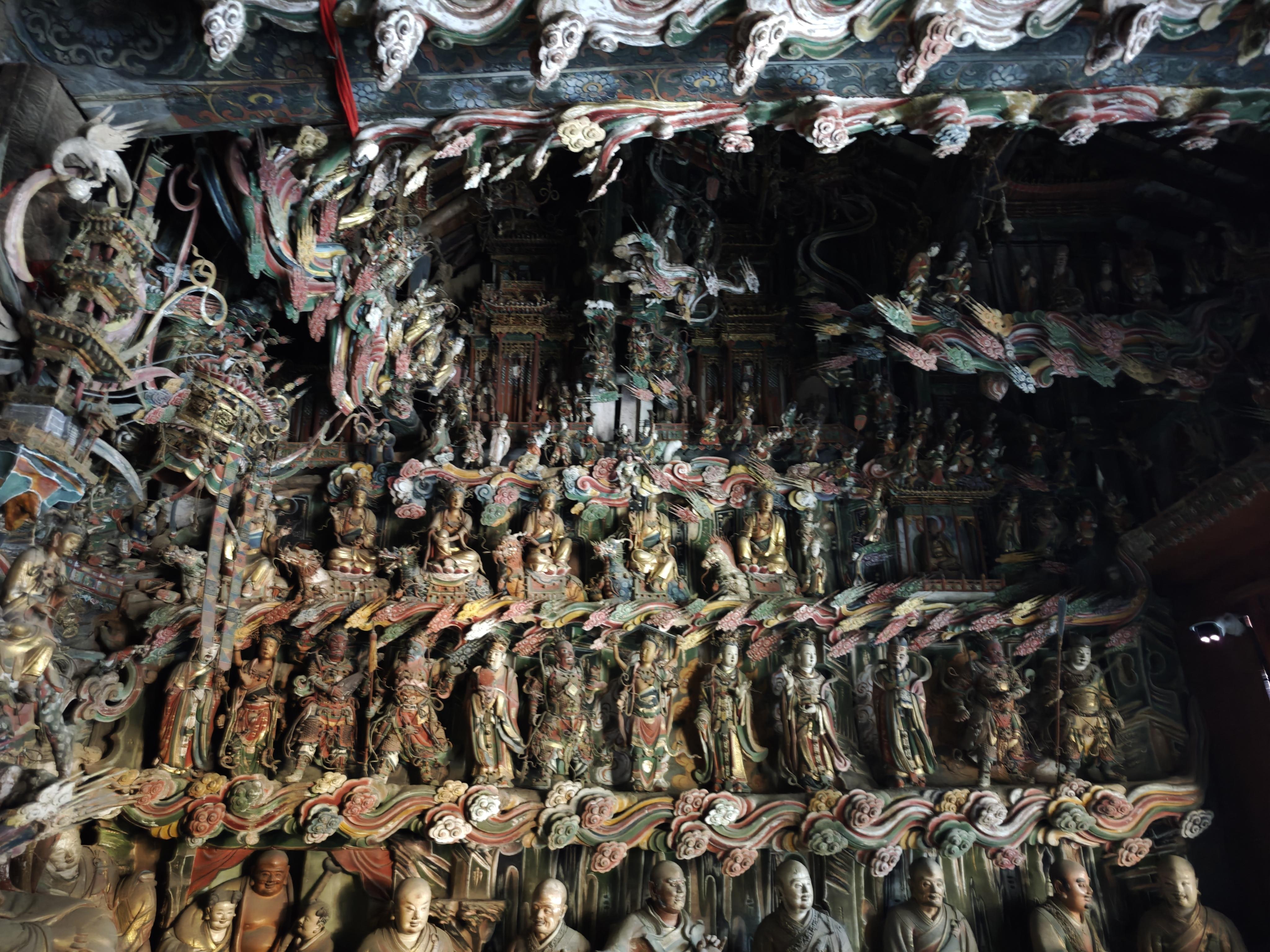 御史老夫 的想法: 冬日观音堂 | #眼中的风景 尽管已经看过很多的悬塑和彩塑，当我走进观音堂的主殿，还是被眼前的这些悬塑… - 知乎