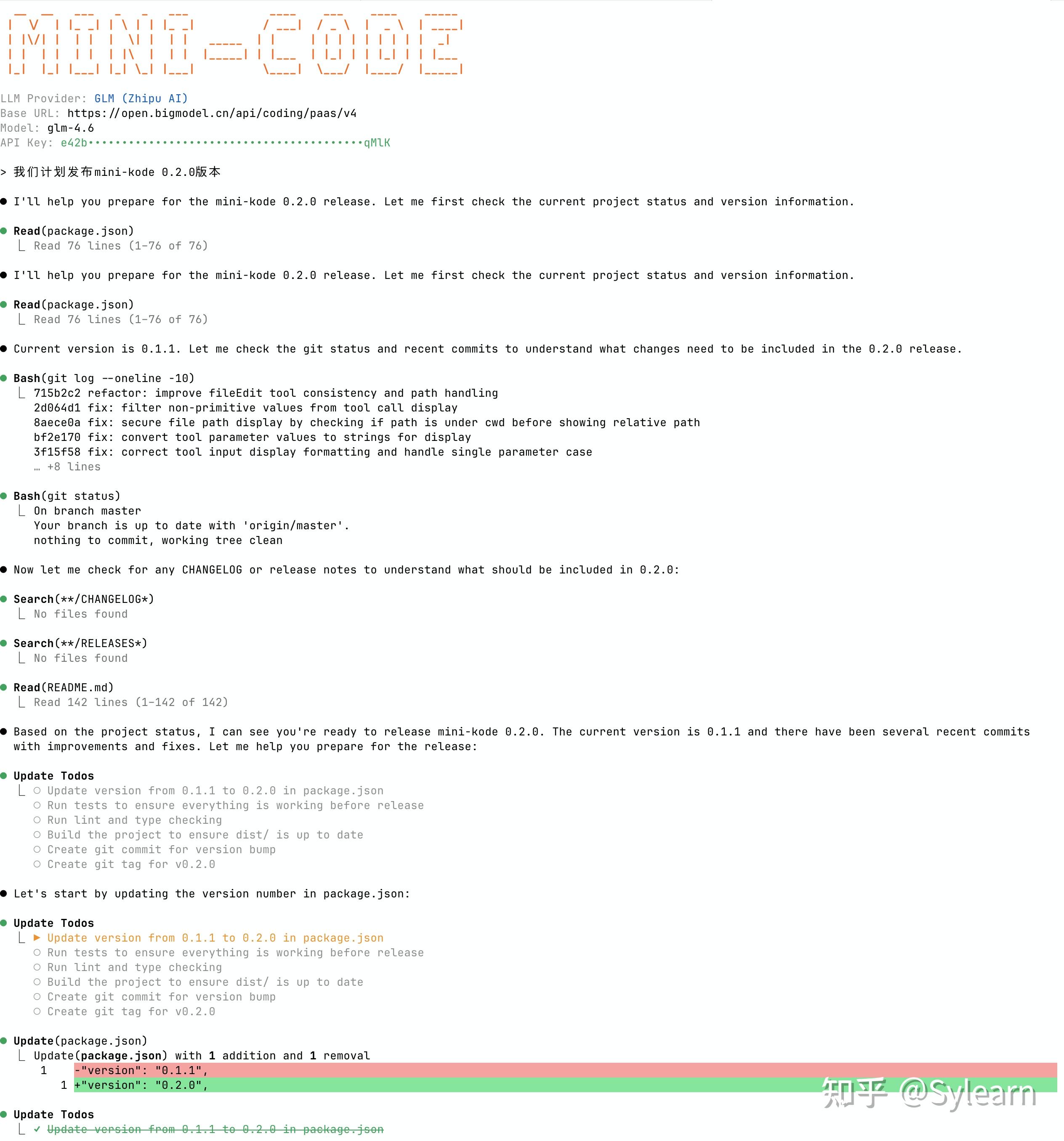 Sylearn 的想法: Github项目推荐：Mini-Kode｜带你“一看就懂”的 Coding Agent 教学范本 | Mini-Kode 是一个面向学习者… - 知乎