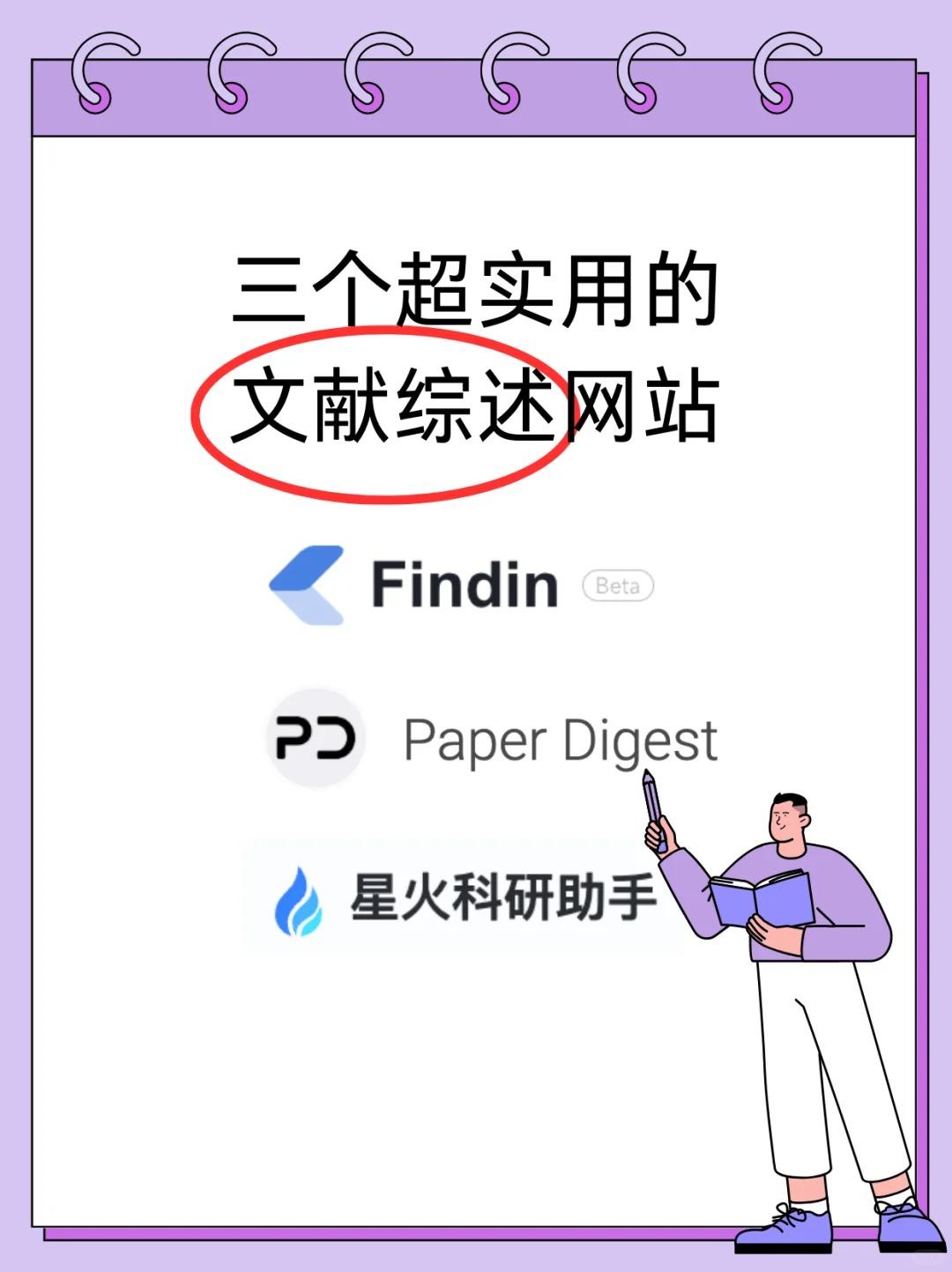子莹学姐 的想法: 三个超实用的文献综述网站 | 1. Findin飞引 ：一款功能强大的ai学术科研工具，可以进行ai文献综述写作、… - 知乎