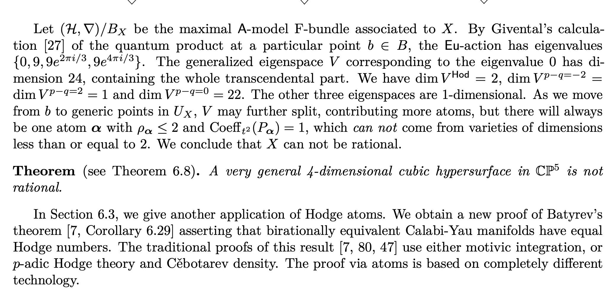 Peerless Pakchoi 的想法: 4维三次代数簇的无理性 | 这几天kontsevich声明了好几年的一项爆炸级工作终于千呼万唤始 ...