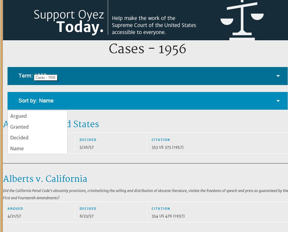 网站推荐：Oyez - 知乎