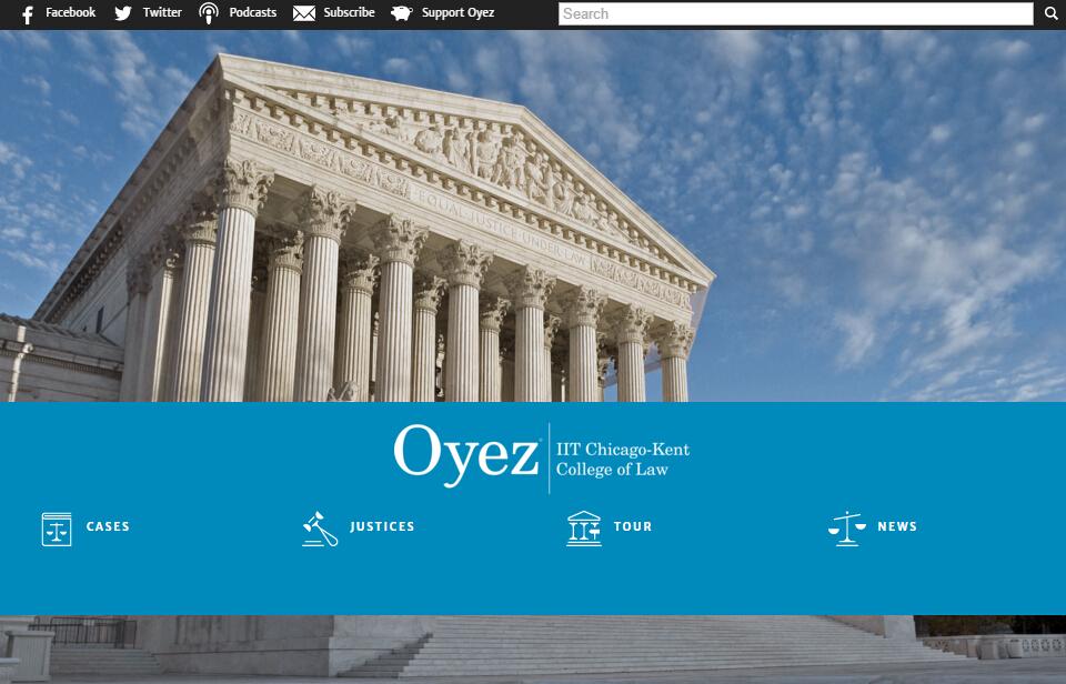 网站推荐：Oyez - 知乎