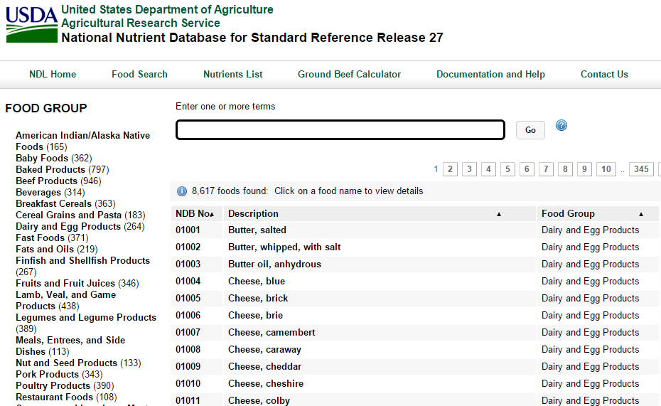 有没有各种食物营养成分的网站？ - 知乎