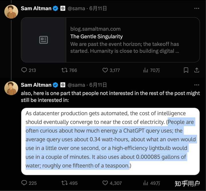 如何看待 Sam Altman 发表的长文 「The Gentle Singularity」温和奇点？ - 知乎