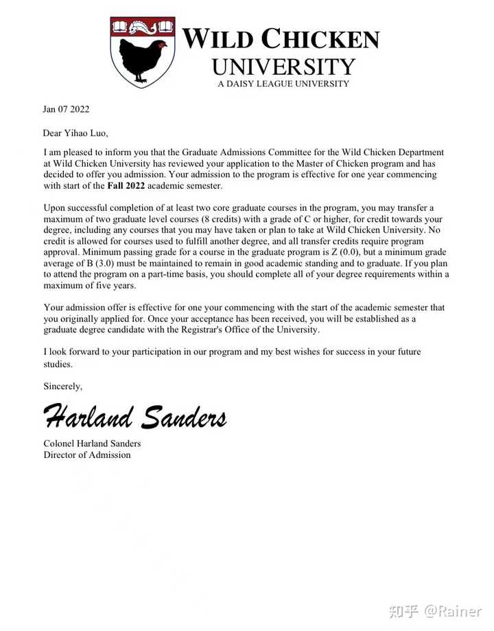 国外有一个 wild chicken univercity学校，logo 是一只鸡，能讲讲它怎么样吗？ - 知乎