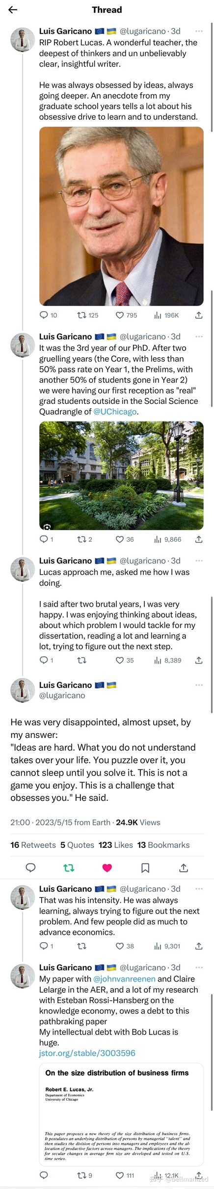 经济学家卢卡斯逝世，如何评价他一生的学问与贡献? - 知乎