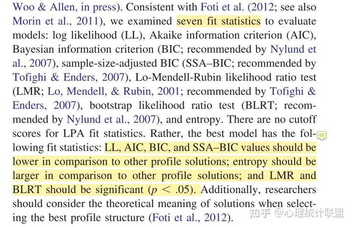 各位统计学大神，请问如何用mplus做潜在剖面分析LPA? - 知乎