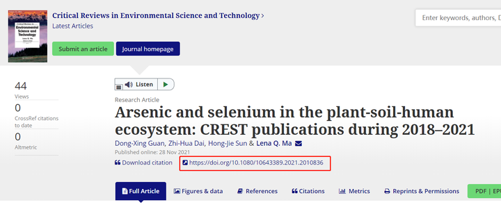 为什么国内很多有DOI的期刊文章在DOI官网上都找不到？ - 知乎