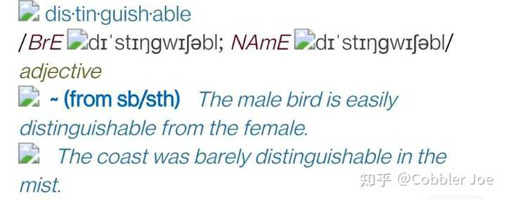 be distinguished from和be distinguishable from的区别？ - 知乎