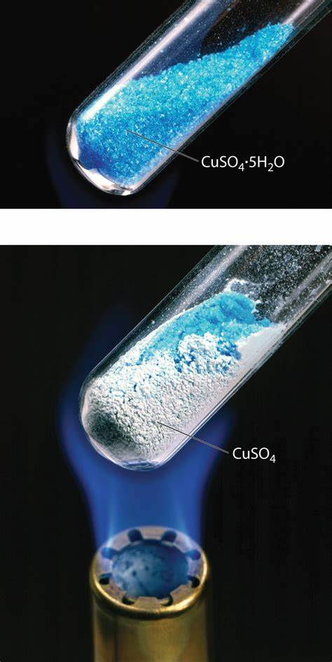 为什么CuSO4是白色、CuSO4·5H2O是蓝色？ - 知乎