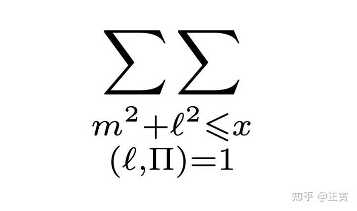 LaTeX怎么打出双求和符号及其下标？ - 知乎