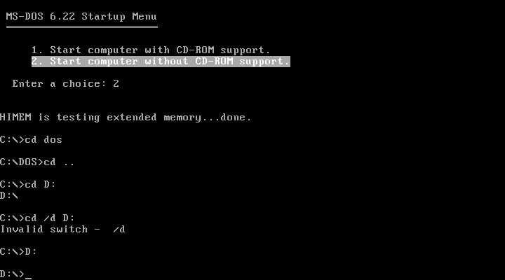 为何CMD不能直接cd D:\，需要再「D:」？ - 知乎