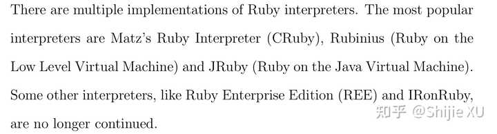 Ruby 解释器的一个纯 Java 实现过程是怎样的？ - 知乎