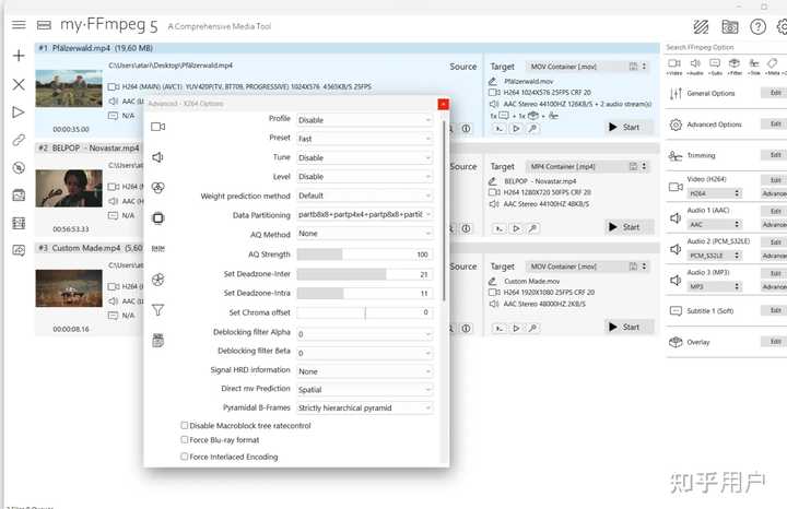 有没有基于ffmpeg，具有Windows图形界面的转码软件（为什么很多人不使用此软件而偏爱命令行）？ - 知乎