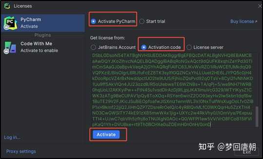 pycharm激活粘贴激活吗显示key is invalid? - 知乎