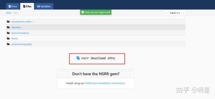 知道怎么找SHHS PSG的数据库吗？ - 知乎