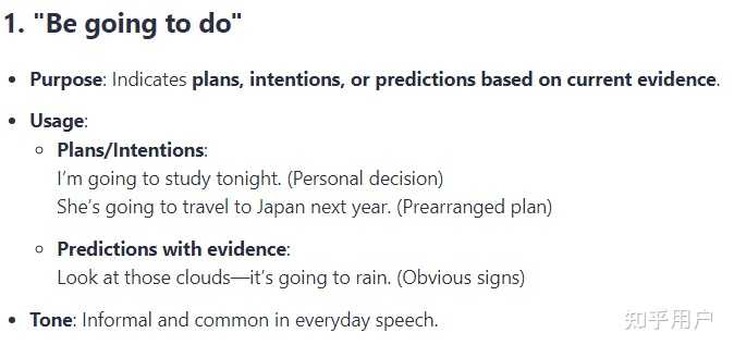 be to do和be going to表将来有什么区别? - 知乎