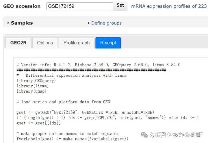 GEO数据库中没有GEO2R分析如何找到数据集的差异表达基因？ - 知乎