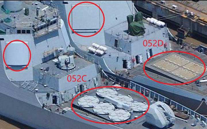 请问怎样从外观区分052C/D 054A 055和056？ - 知乎