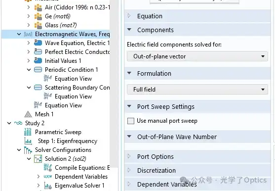 bic（连续谱中的束缚态），怎么用comsol算Q值和非对称参数的关系图？ - 知乎