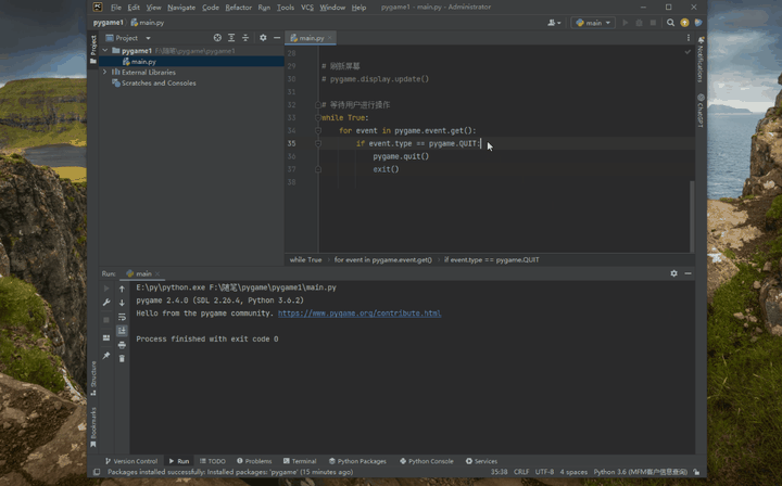 pygame安装成功怎样打开？ - 知乎