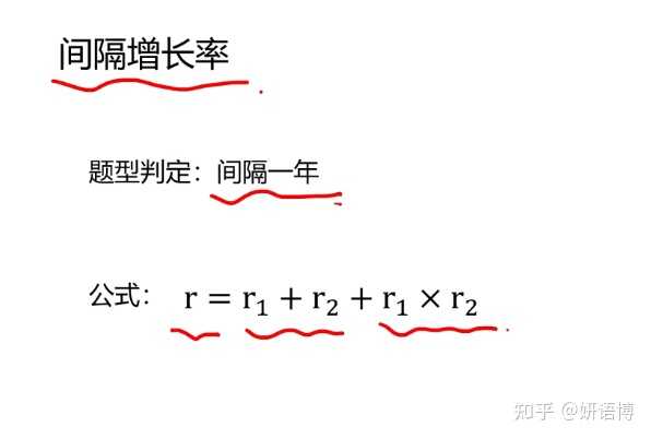 公务员考试的《资料分析》里的“间隔增长率”该如何理解应用？ - 知乎