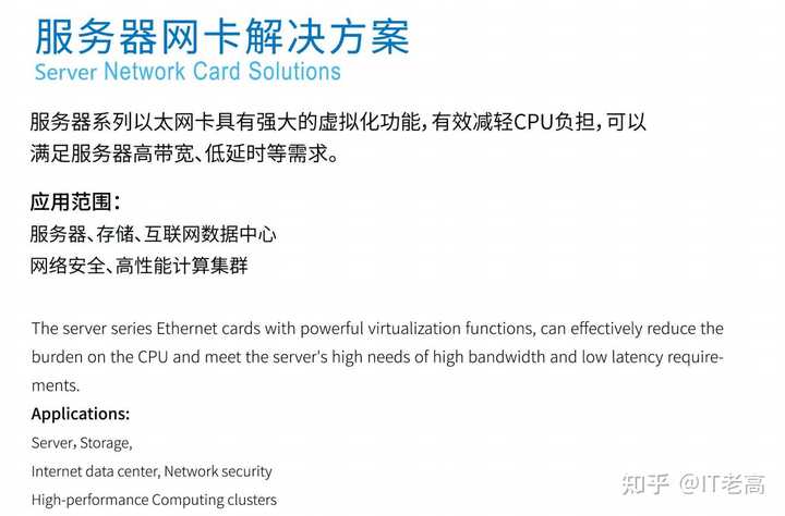 网卡性能技术指标都有哪些？应该如何选择服务器网卡？ - 知乎