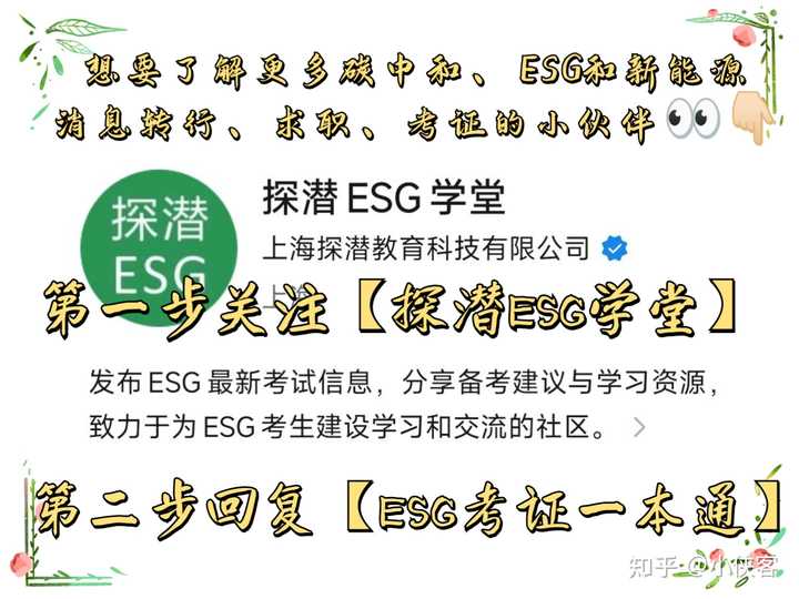 ESG证书是什么，有什么用？ - 知乎
