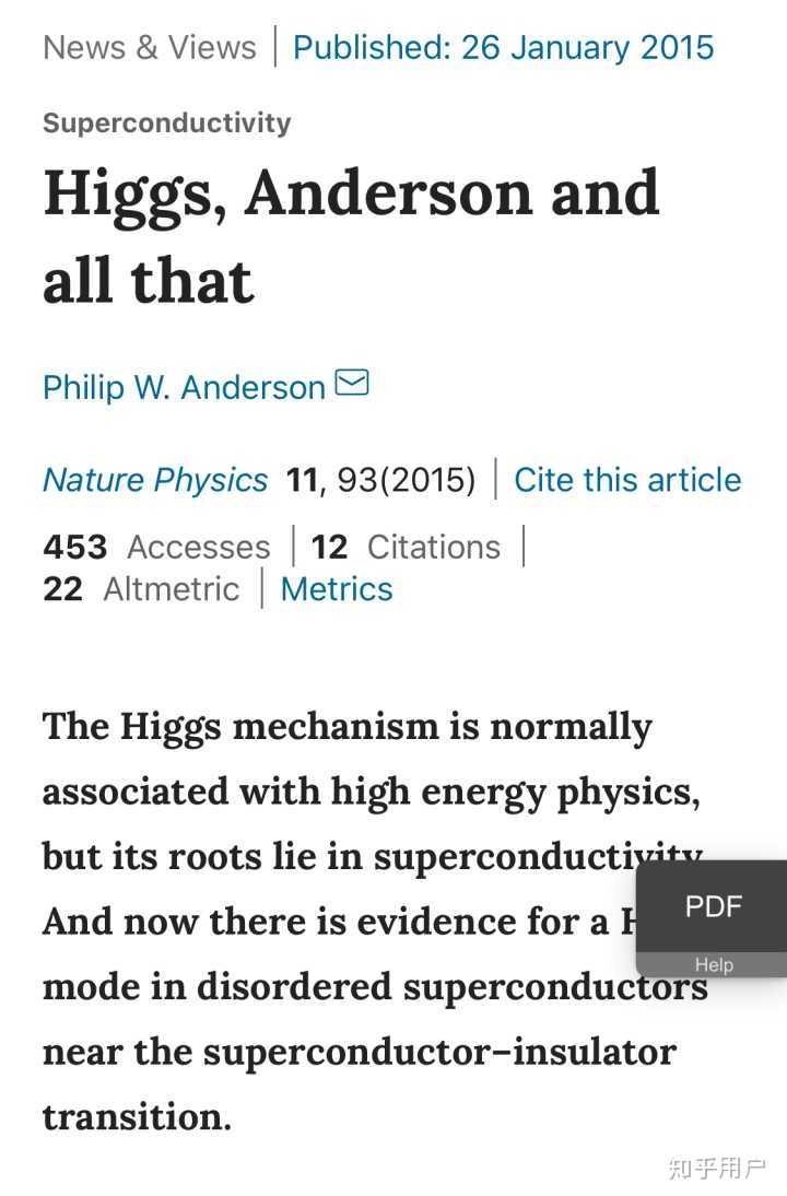 理论物理学家 Philip W. Anderson 逝世，如何评价他一生的贡献？ - 知乎