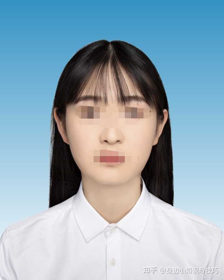 证件照蓝白渐变怎么弄的？ - 知乎