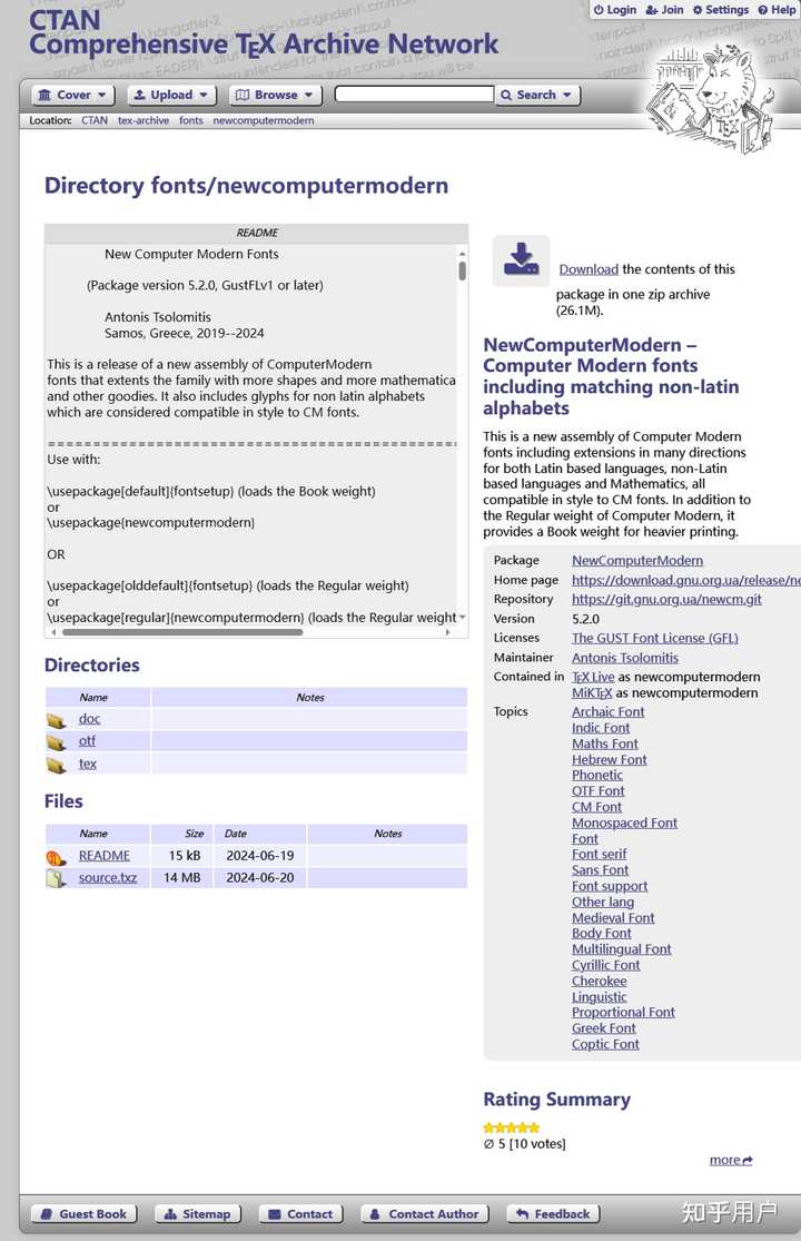 有人有Computer Modern字体的字体文件吗？ - 知乎