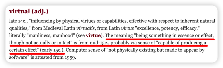 为什么virtual有「虚拟的」和「实质的」两个相反的含义？ - 知乎