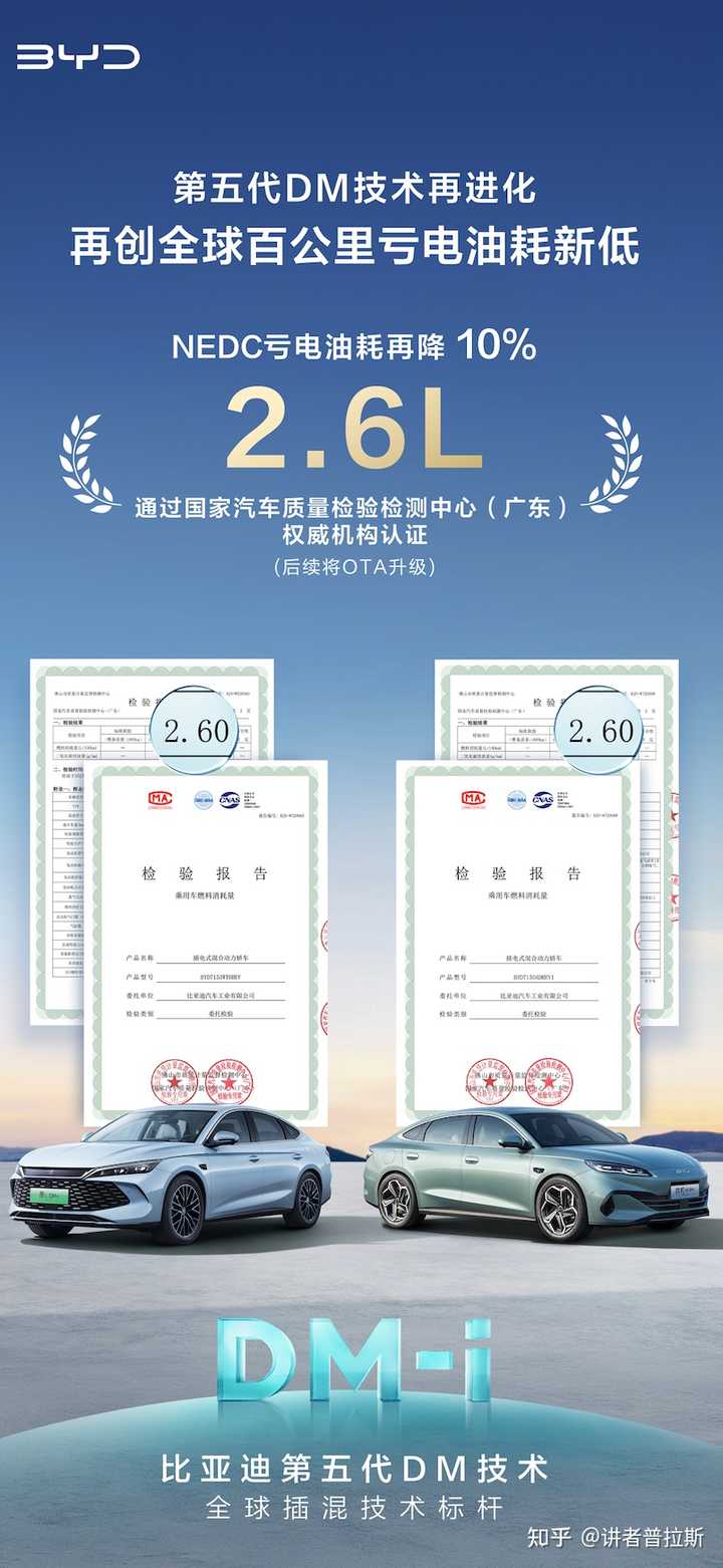 比亚迪第五代 DM 技术实现 NEDC 百公里亏电油耗 2.6L，背后有哪些黑科技？ - 知乎