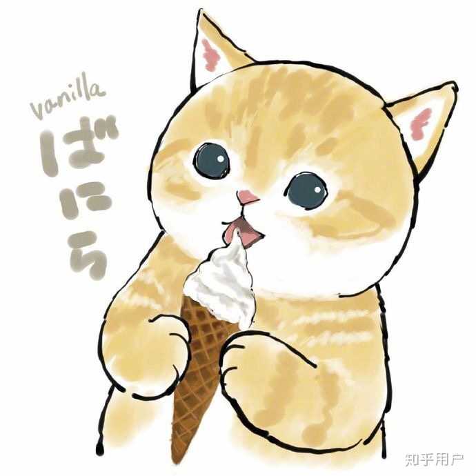 有哪些可以作为壁纸的可爱的卡通猫图片？ 知乎