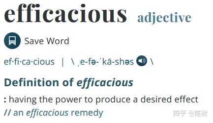 effective和efficient当“有效的”讲，有什么区别？谢谢！？ - 知乎