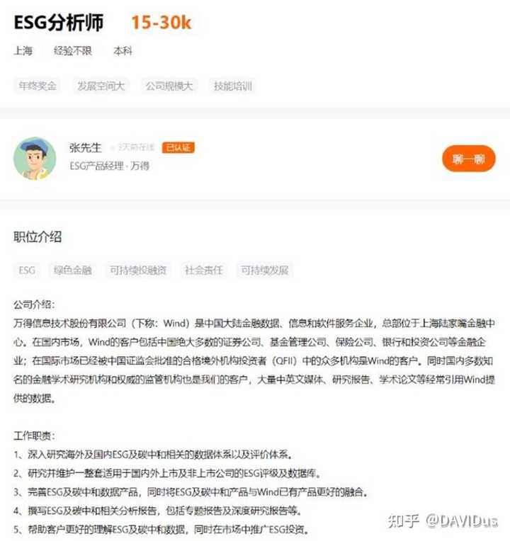 什么样的专业可以做esg相关工作呢？ - 知乎