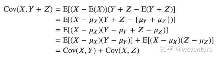 如何证明cov(X,Y+Z)=cov(X,Y)+cov(X,Z)？ - 知乎