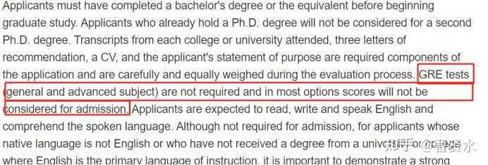 申请2024fall的美国PhD，GRE是必须的吗？ - 知乎