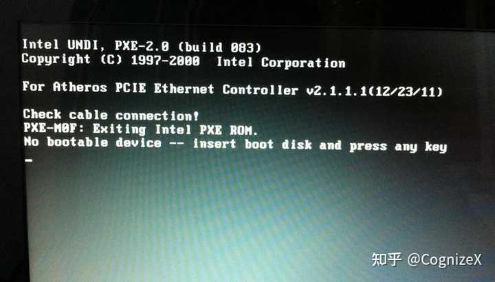电脑开机提示no bootable devices found? - 知乎