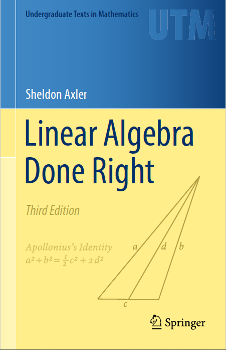 看懂Linear Algebra Done Right需要什么样的数学基础……？ - 知乎
