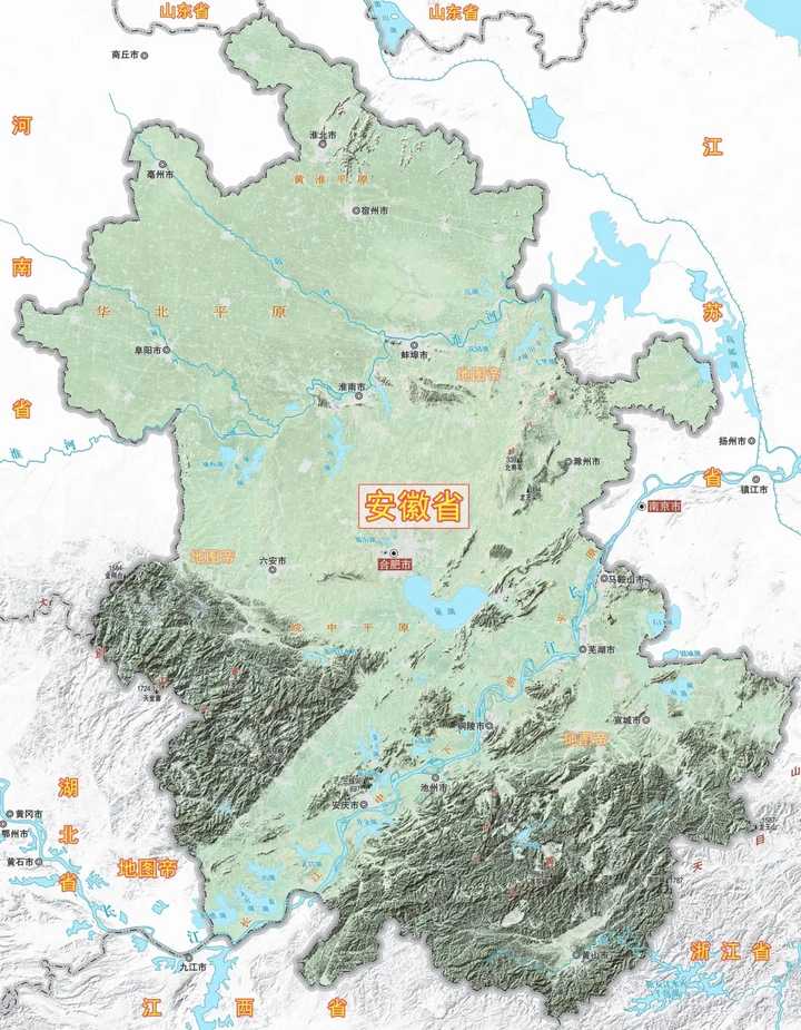 有哪些比较清晰且精细的安徽省地图值得分享？ - 知乎