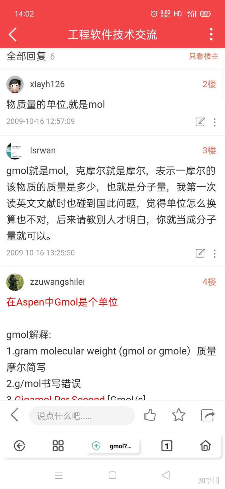 mol和gmol有什么区别？如何换算？ - 知乎