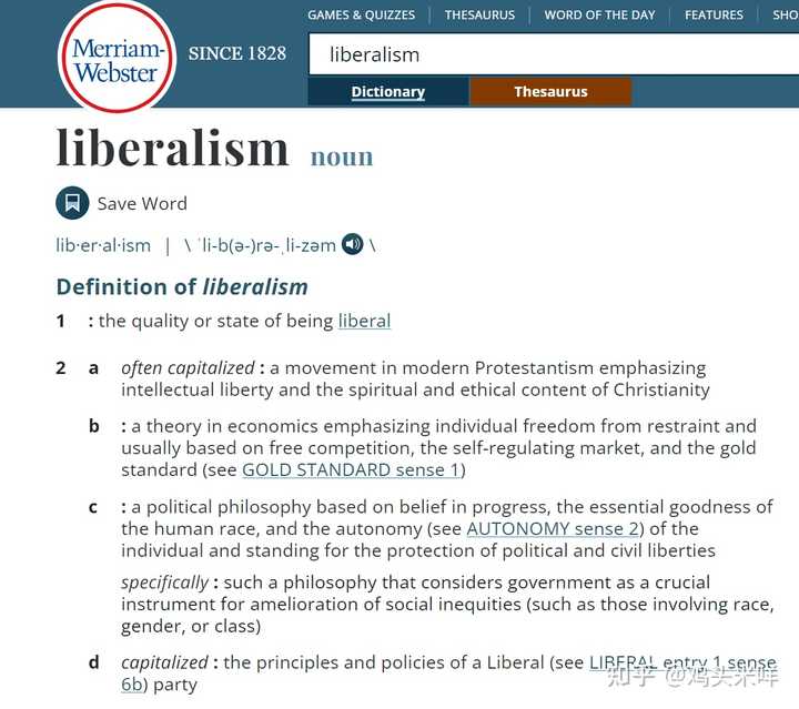 “自由主义”为什么没有被翻译成Freedomism而是Liberalism? - 知乎