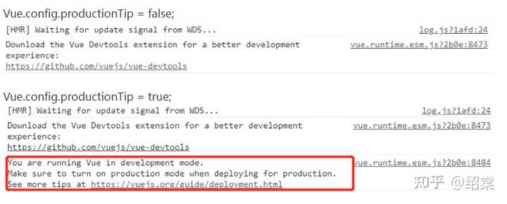 Vue.config.productionTip = false;不起作用是怎么回事？ - 知乎