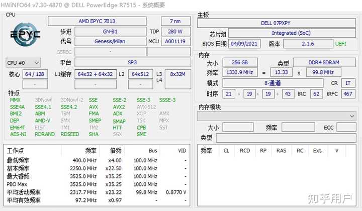 如何评价AMD EPYC 7B13, 7K83, 7T83, 7763? - 知乎