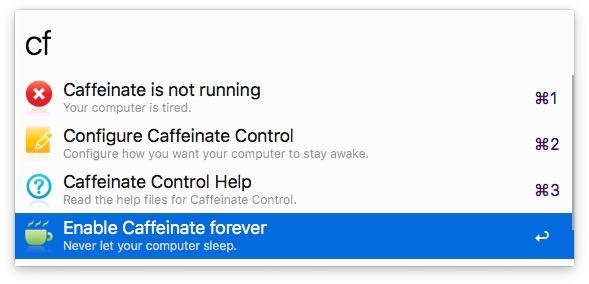 用 Alfred 控制 Mac休眠 - Caffeinate Control - 知乎