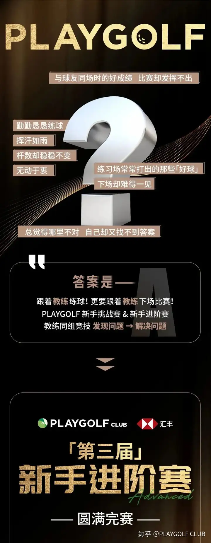 PLAYGOLF 新手进阶赛 | 无可替代的赛场经验 - 知乎