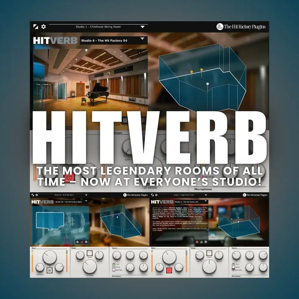 全新HitVerb混响插件：将The Hit Factory传奇录音室的声音带入你的工作室 | 叉烧网