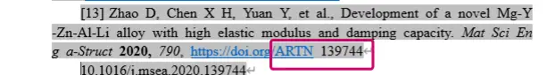 Endnote在参考文献后插入DOI后有的参考文献的DOI会换行这是为什么？ - 知乎